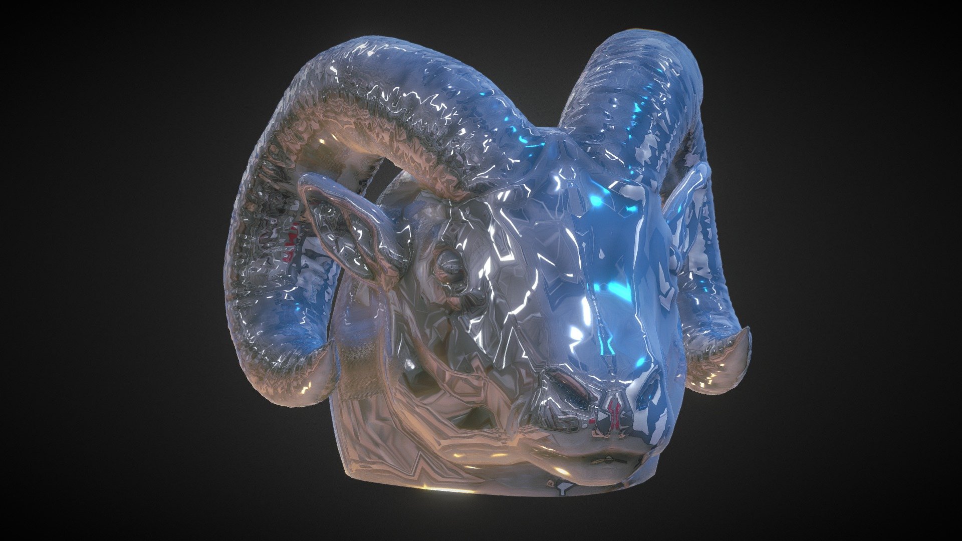 Ram Head - 3d Printable - Buy Royalty Free 3D model by Tiko (@tikoavp ...