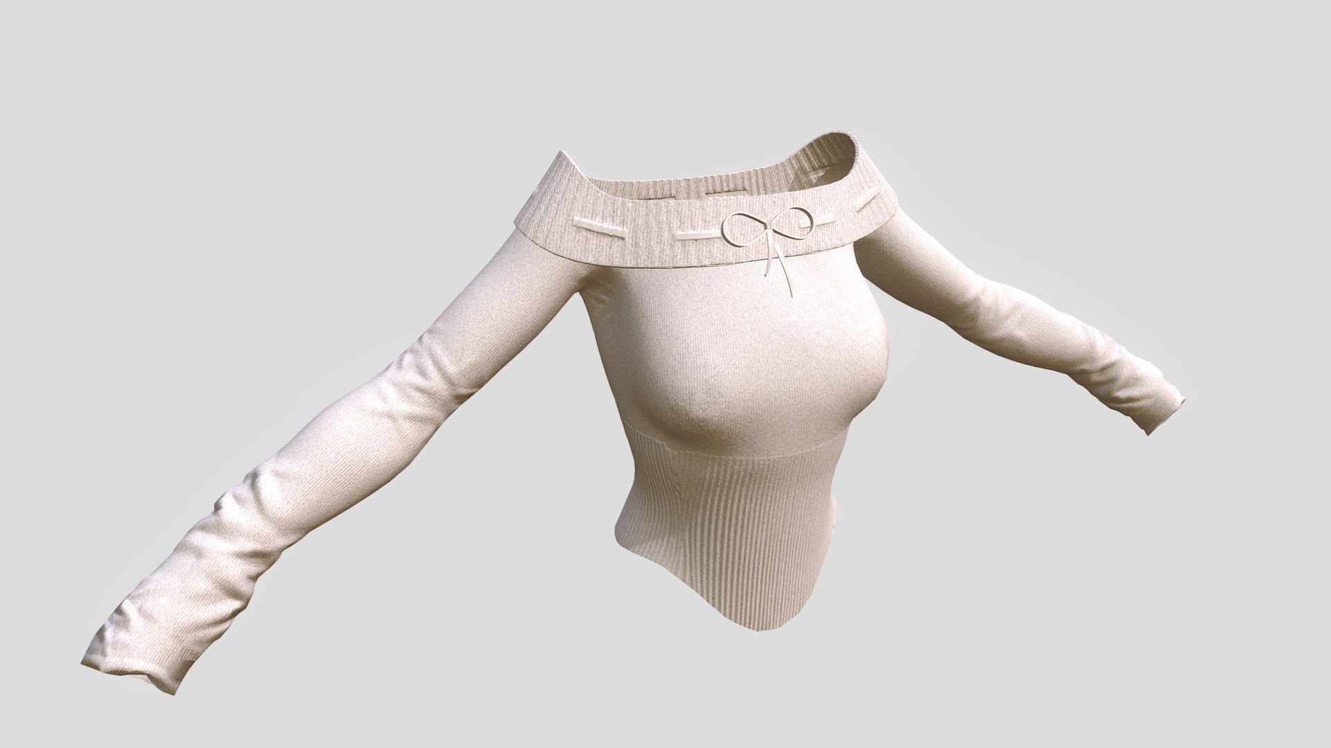 Simple Feminine Sweater - 3D model by Apollo Jefferson (@CrackleToons ...