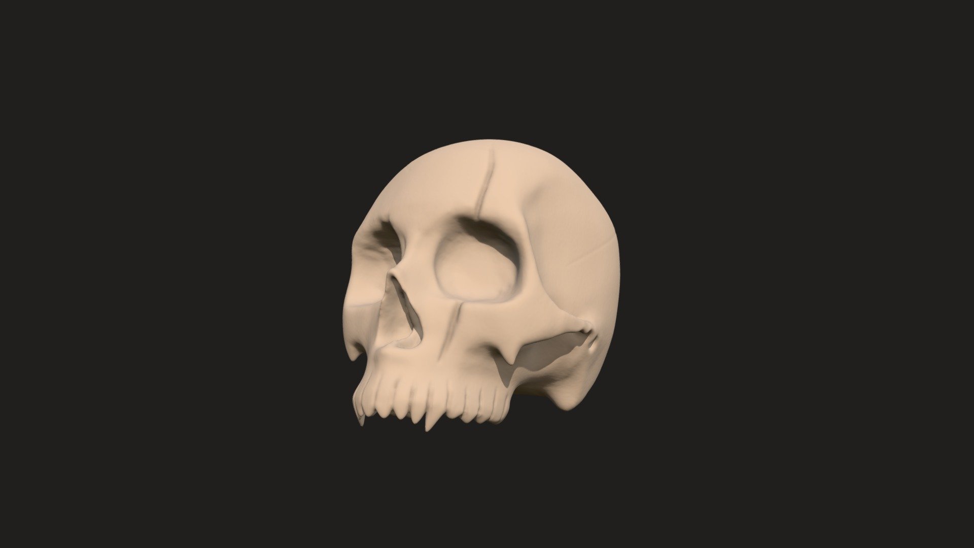 Skull sculpt hi-poly - Download Free 3D model by luizero00 [af576fc ...