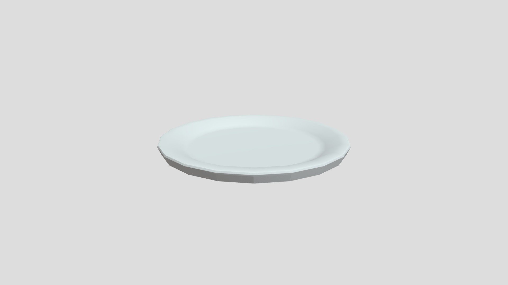 Simple Object #10- Plate - 3D model by Hannah Rizzi (@hannahrizzi ...
