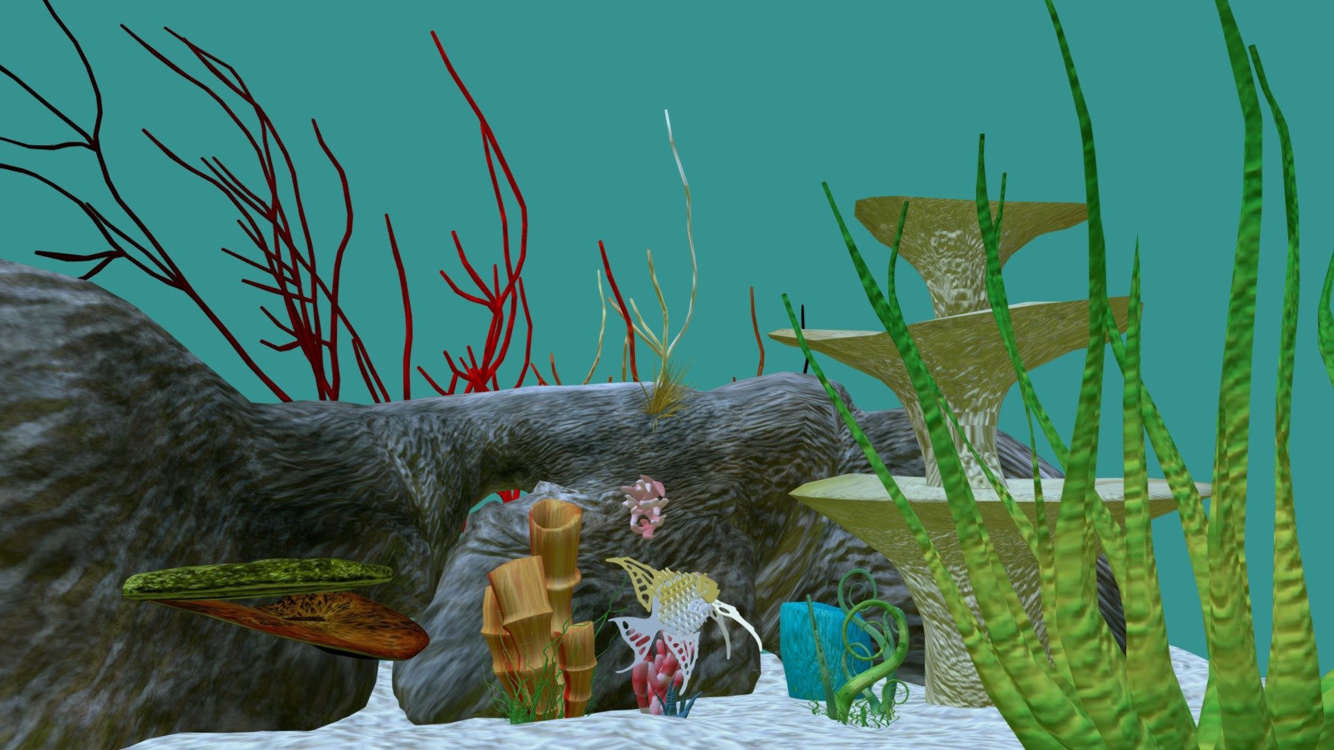 Angel Fish Texturing - 3D model by amguizac [af59643] - Sketchfab