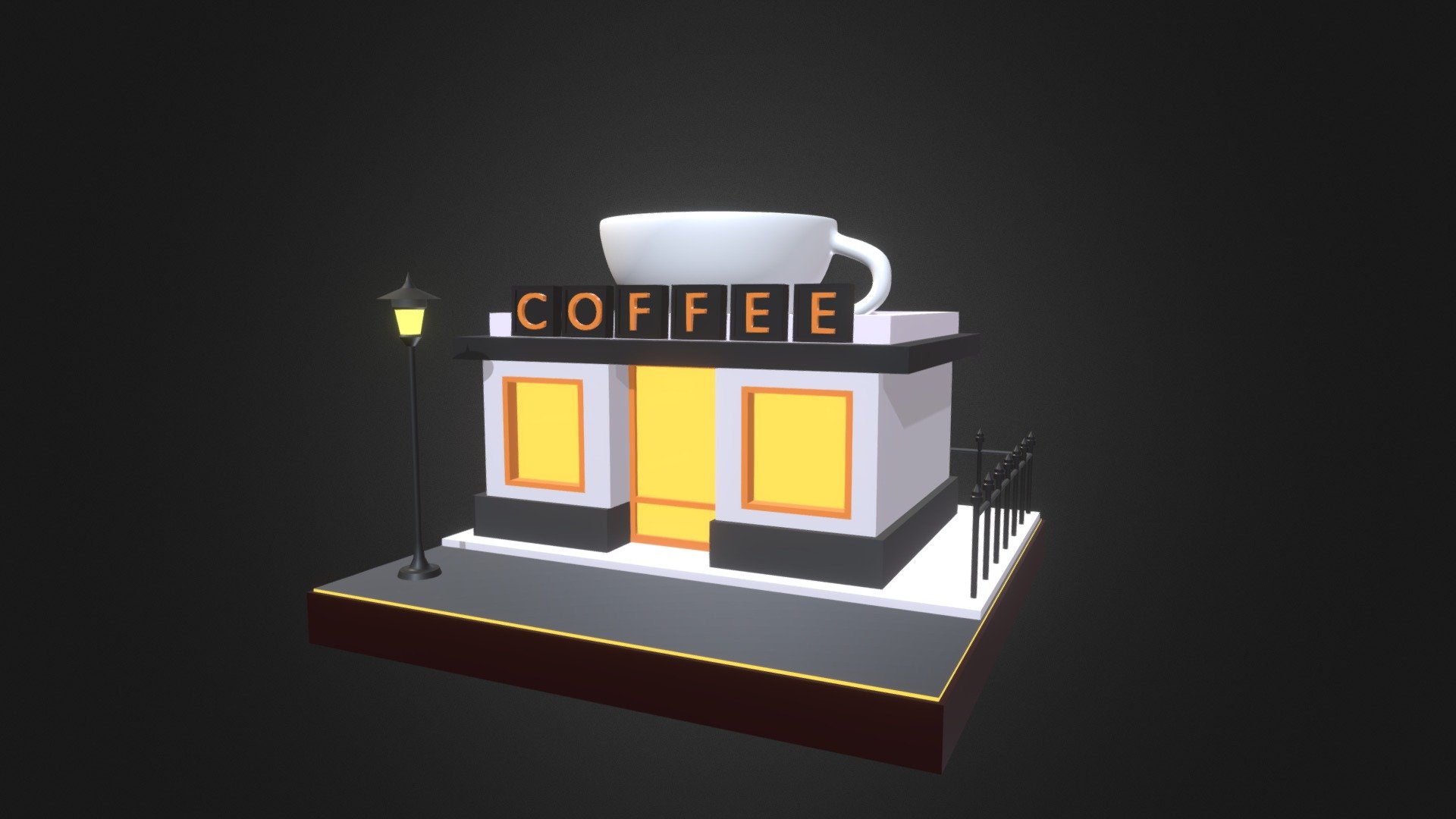 Coffee Shop - Download Free 3D model by Adeel afzal (@ad03333986720 ...
