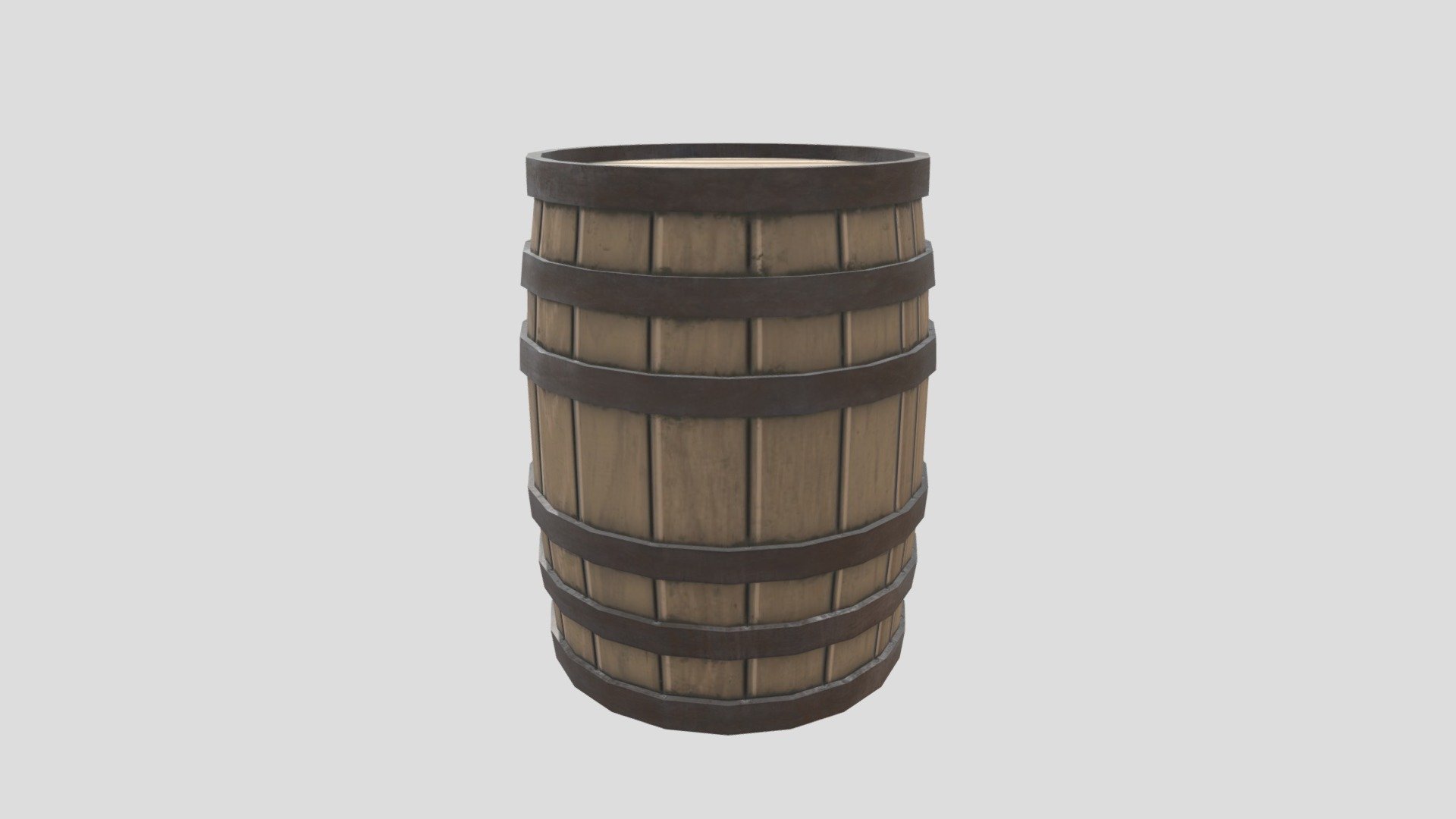 Barrel Model and Texture - 3D model by Alana Wilson (@AlanaWilson1 ...