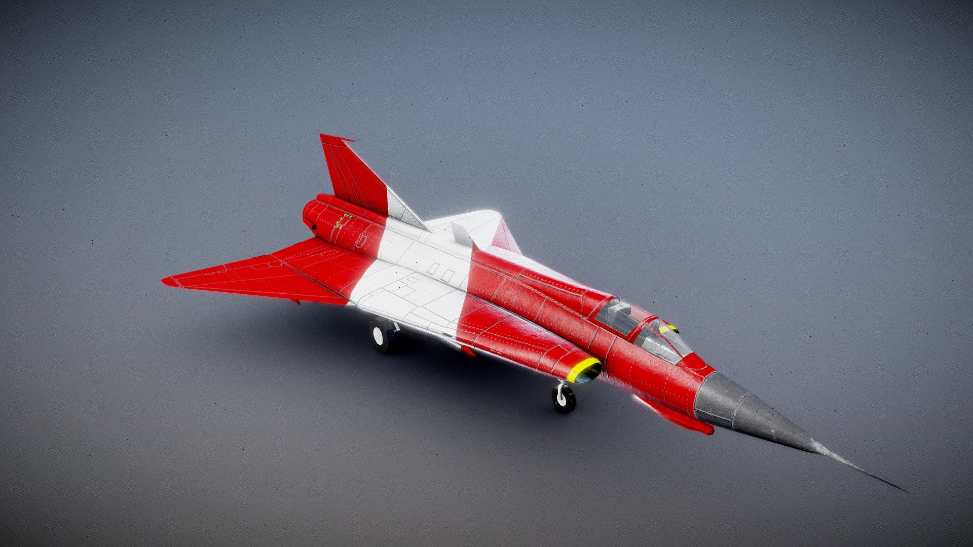 JAS 35 Draken - 3D model by Usman Zia (@Uxxman) [af5cef7] - Sketchfab