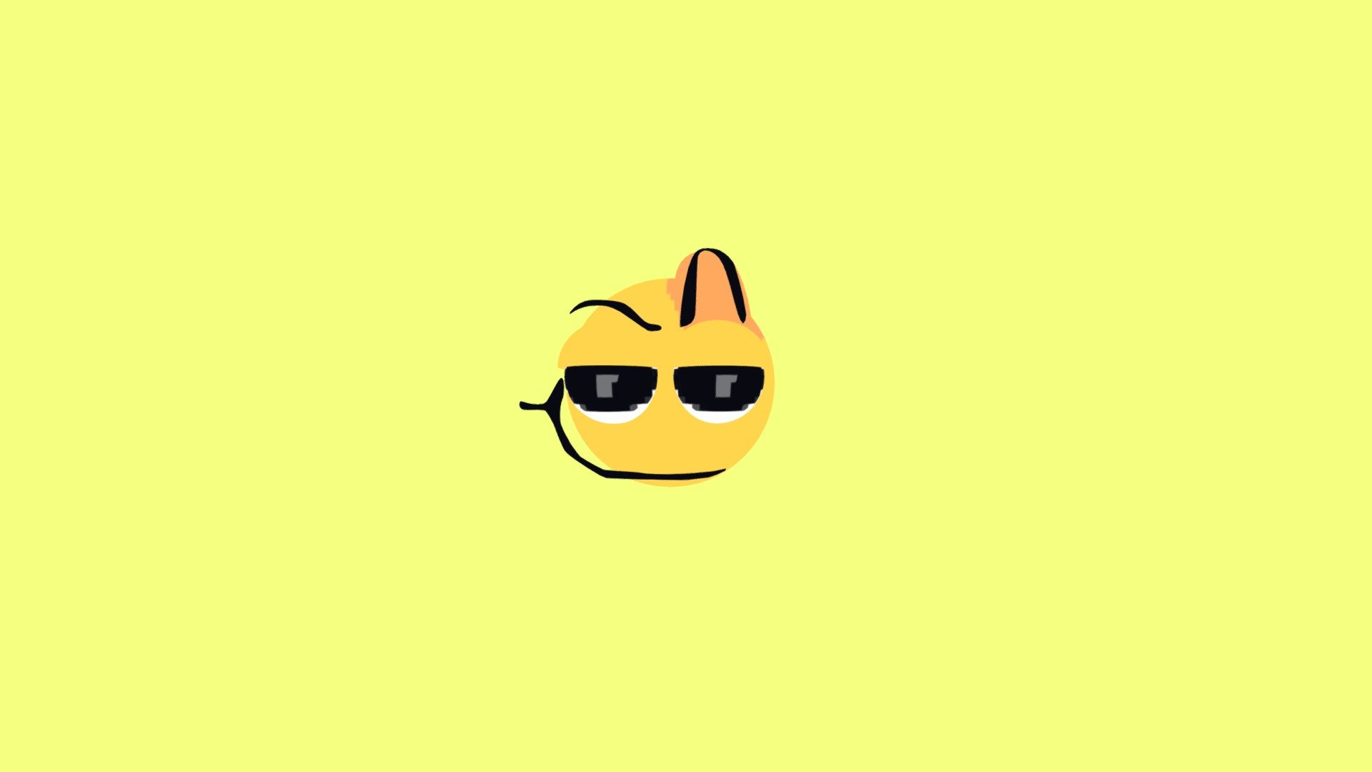 Smirk Emoji - Download Free 3D model by Model Funker (@ModelFunker ...
