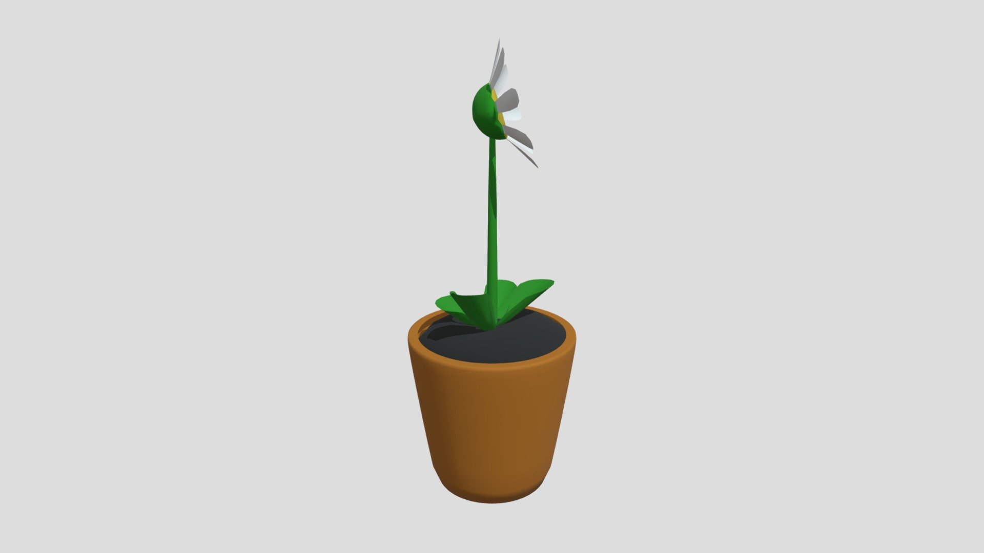 Simple flower in a pot - Download Free 3D model by Opod [af618cc ...