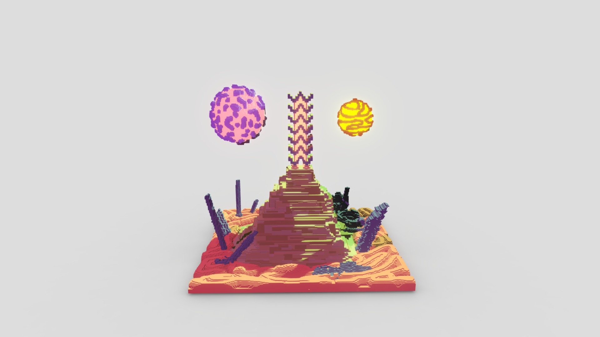 Cosmic Landscape - 3D model by eliaszjanuary [af61a40] - Sketchfab