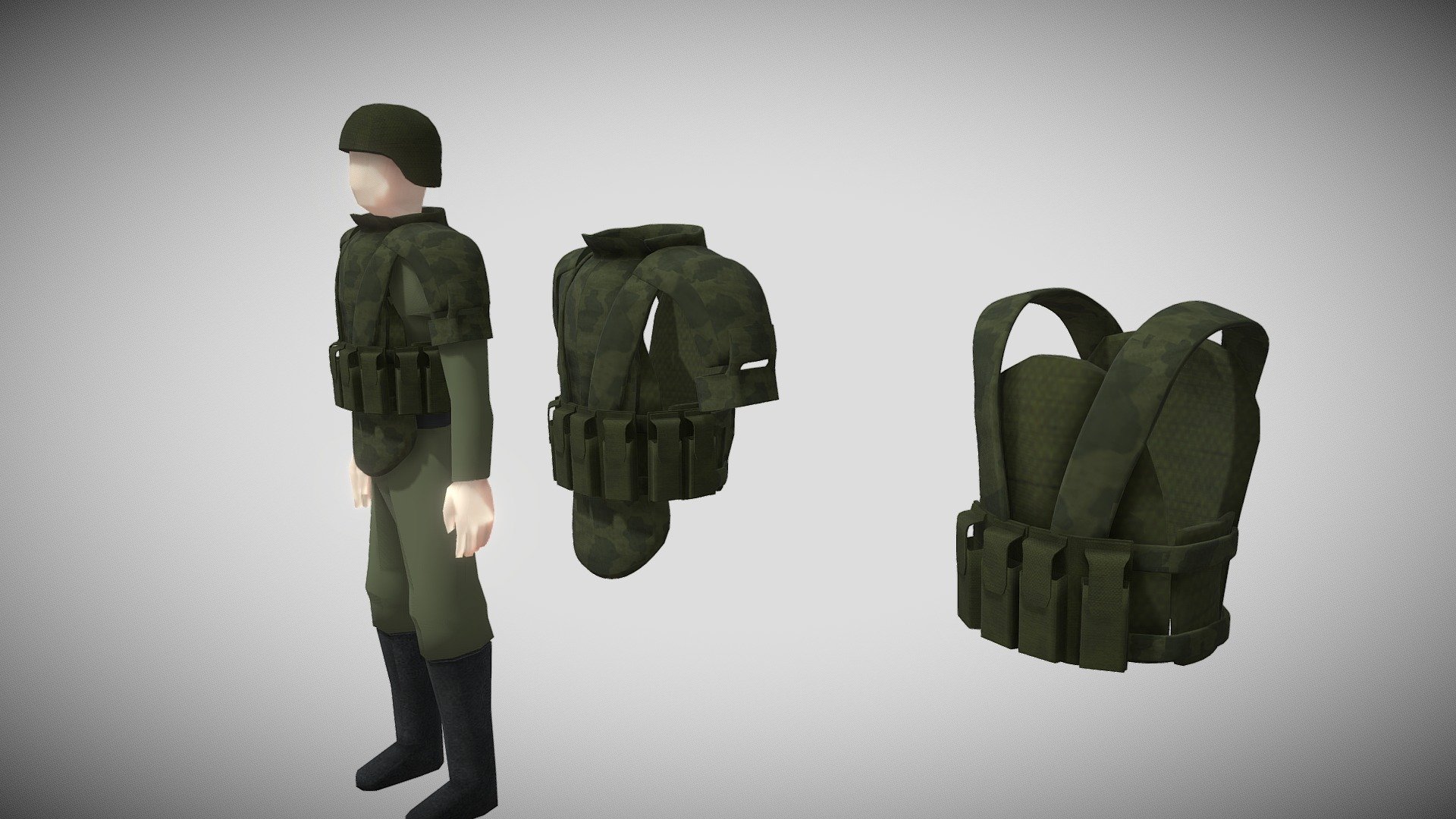 Armored rig test v1 - 3D model by RogerKWright [af63b72] - Sketchfab