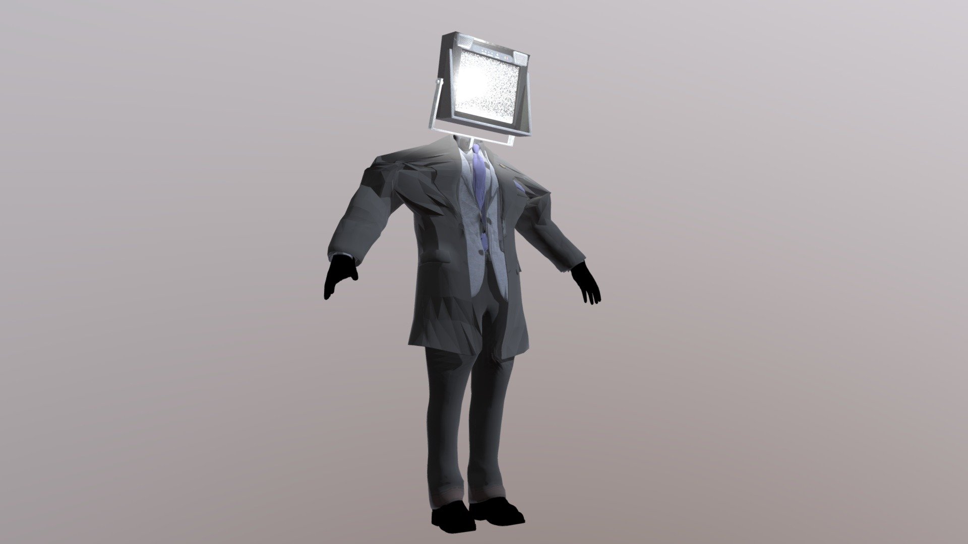 Large Tv Man. - Download Free 3D model by ASP ...