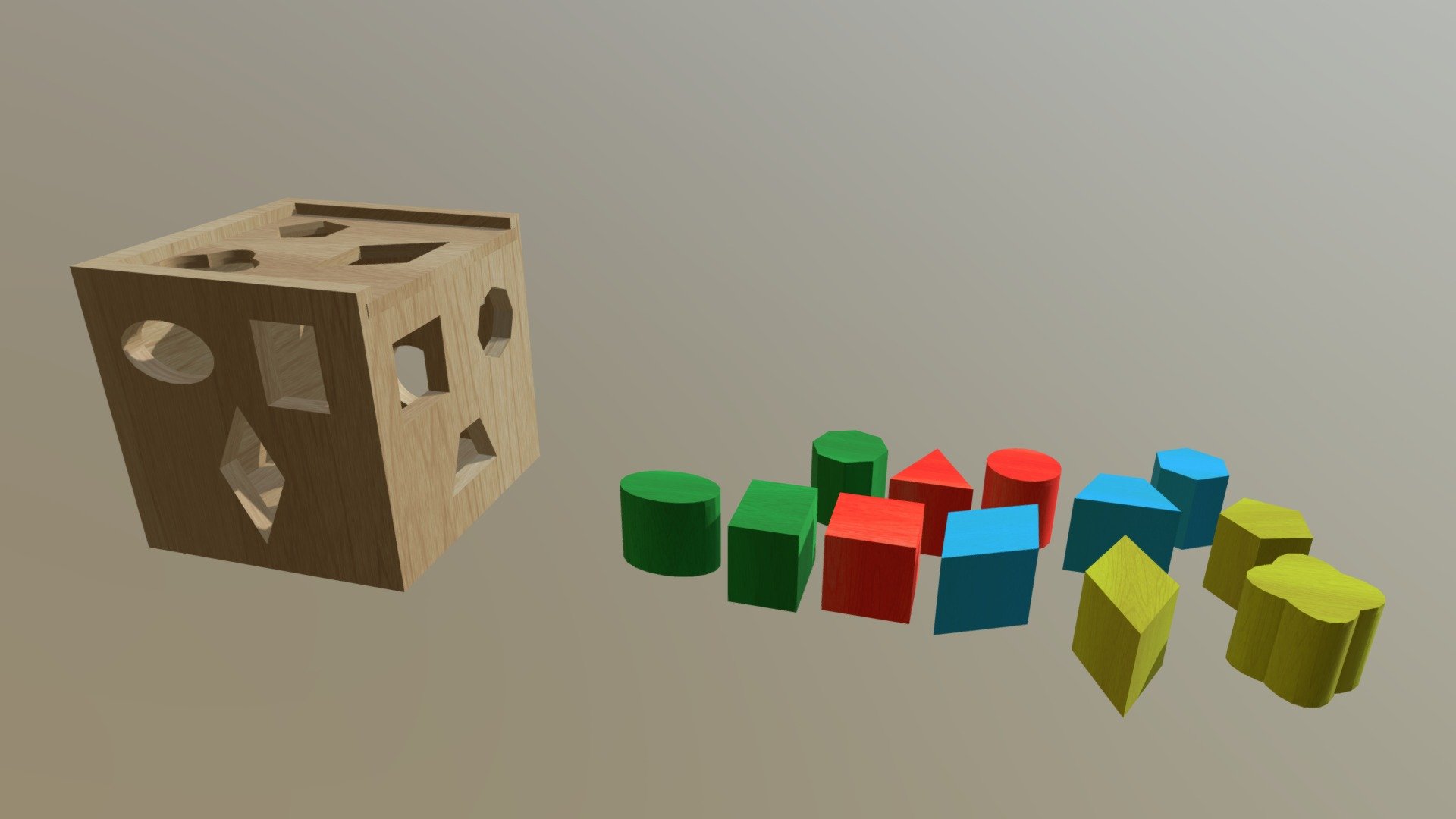 Shape Sorting Box - Download Free 3D model by NoodleMania [af66b74 ...