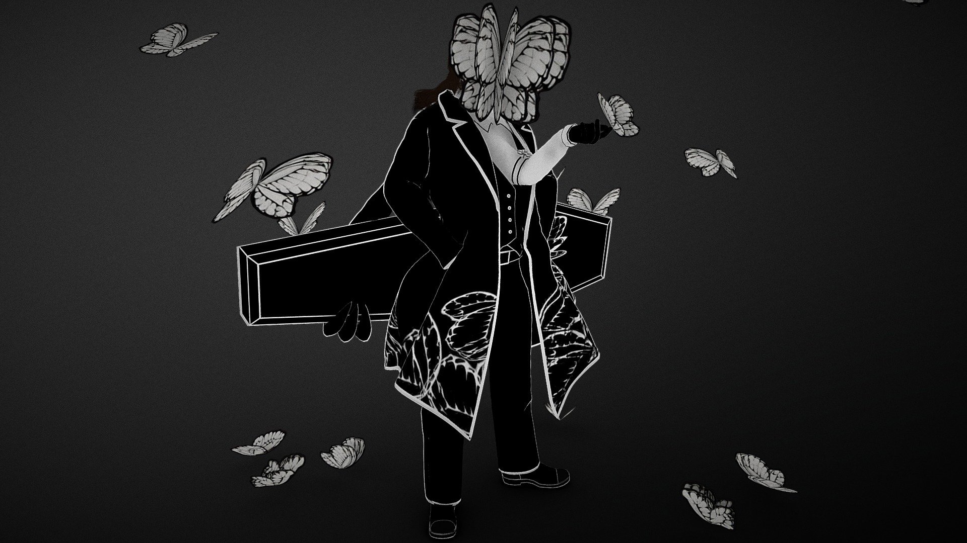 The Funeral of the Dead Butterflies - Download Free 3D model by Yoha :3 ...