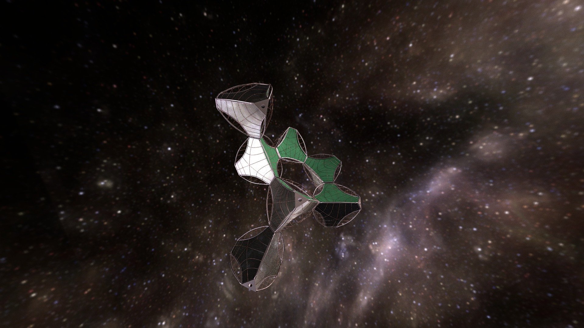 Space Module Cluster - 3D model by Enduran [af6af84] - Sketchfab