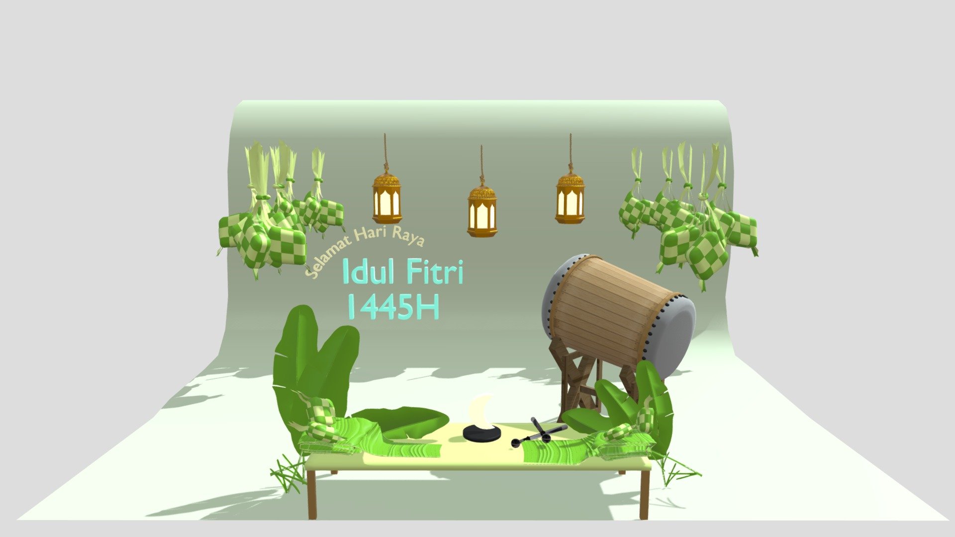 Ramadhan Theme - Download Free 3D model by HoneyBee (@HoneyBee ...