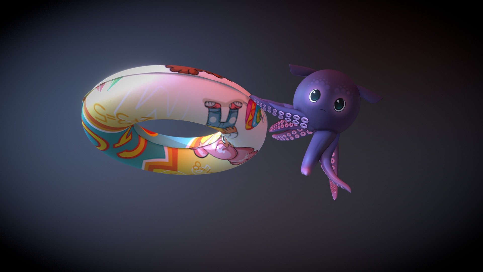 Ollie The Octopus - 3D model by Vorsutus (@Crimson42) [af6dea7] - Sketchfab