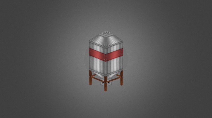 Low-Poly Minecraft silo - 3D model by Mr.Damien_Hazard (@damien_hazard ...