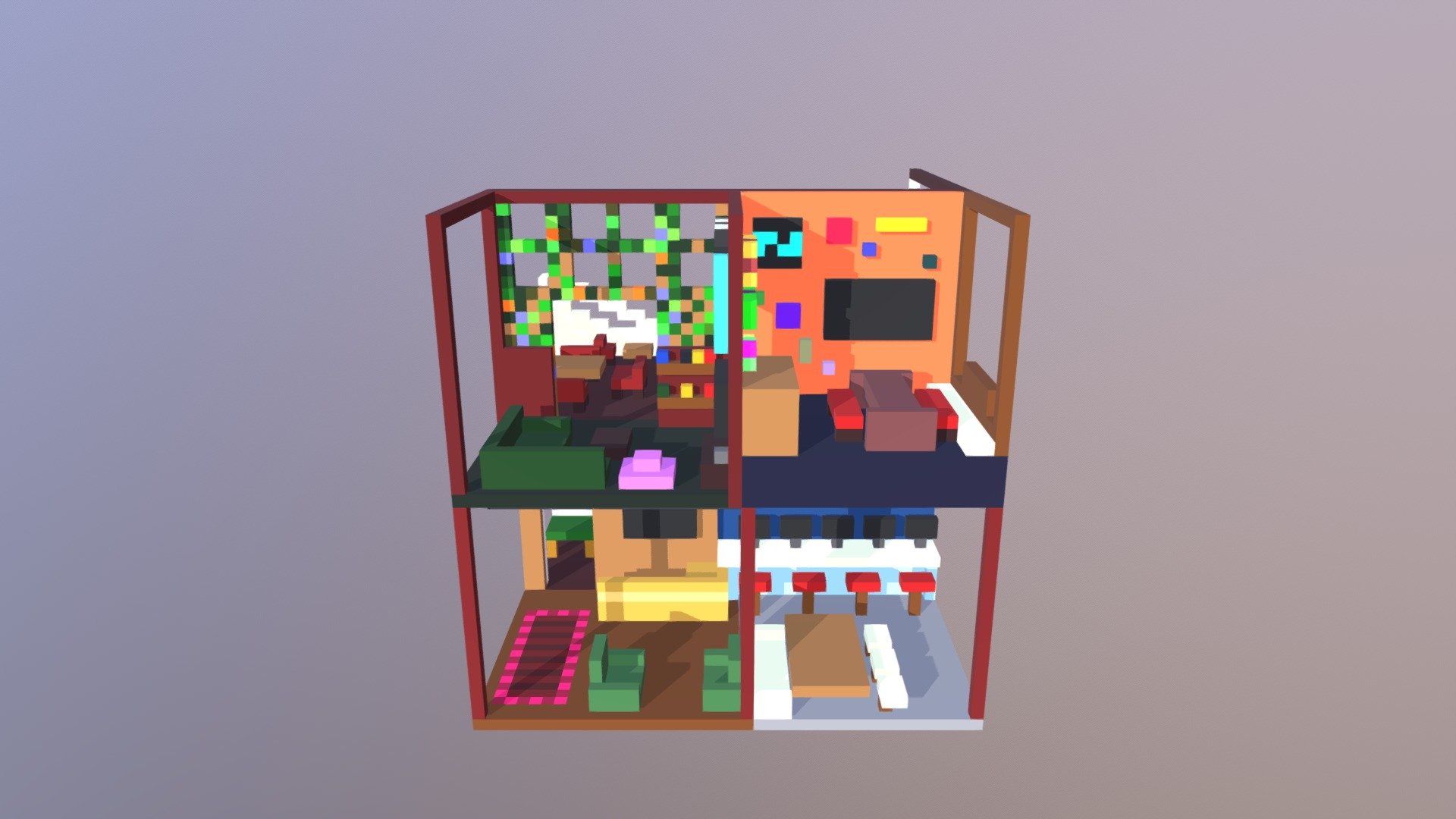 The Rec Room - 3D model by pepperjackdaisy [af7706b] - Sketchfab