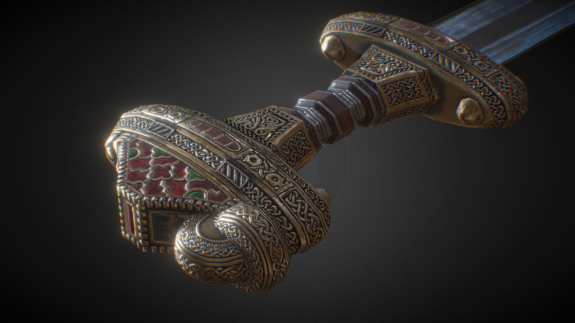 Vendel Grave Sword Preview - 3D model by frederico4d [af775bc] - Sketchfab