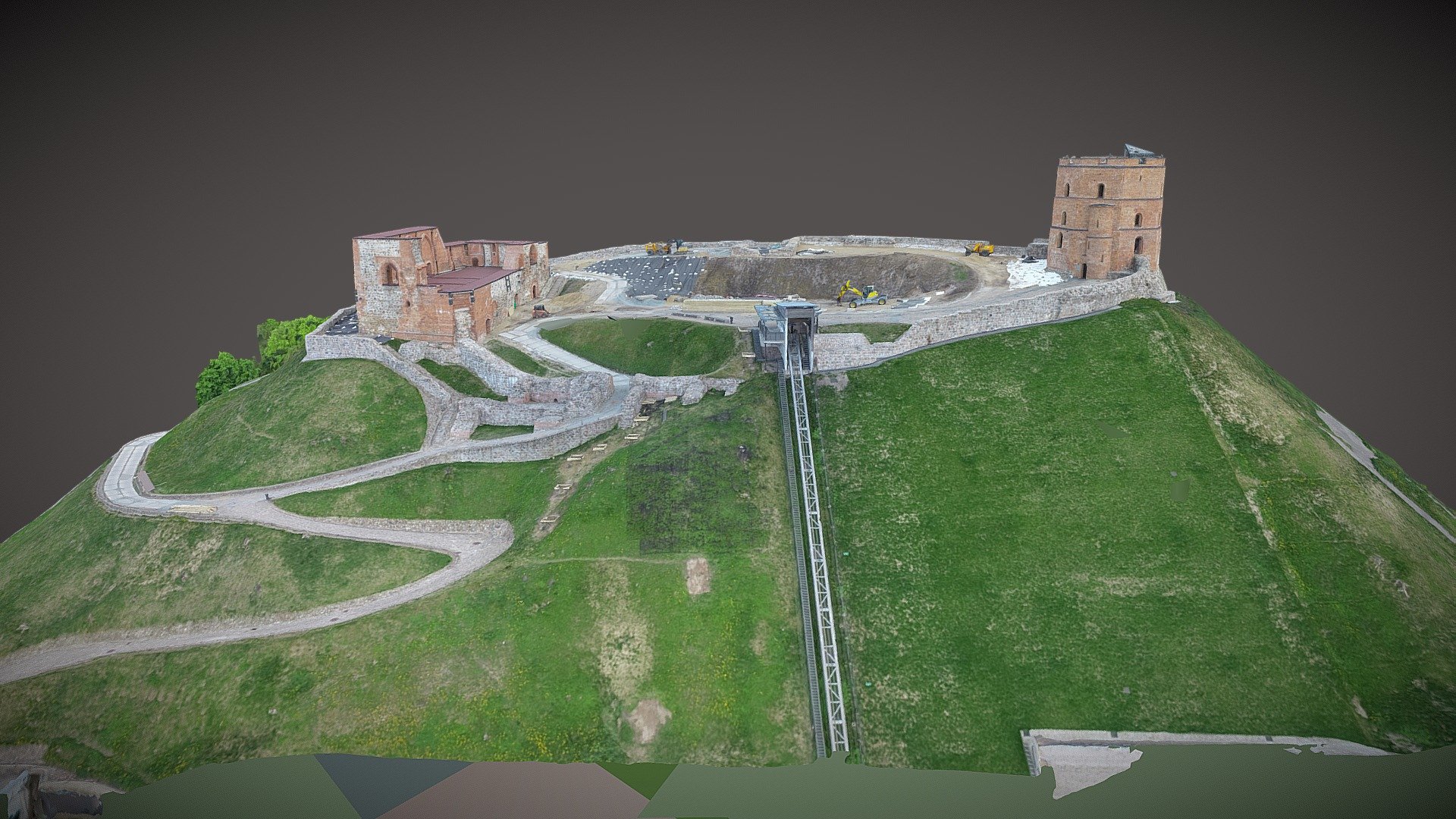 Gediminas’ Hill - 3D model by Saulius.Zaura [af777f5] - Sketchfab