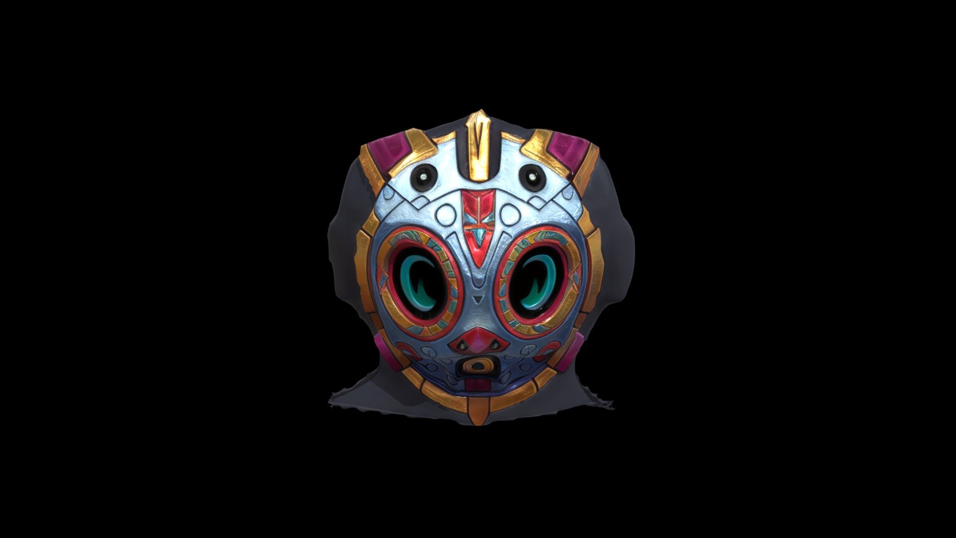Happy Mask 606 - Download Free 3D model by klrxyz [af77966] - Sketchfab