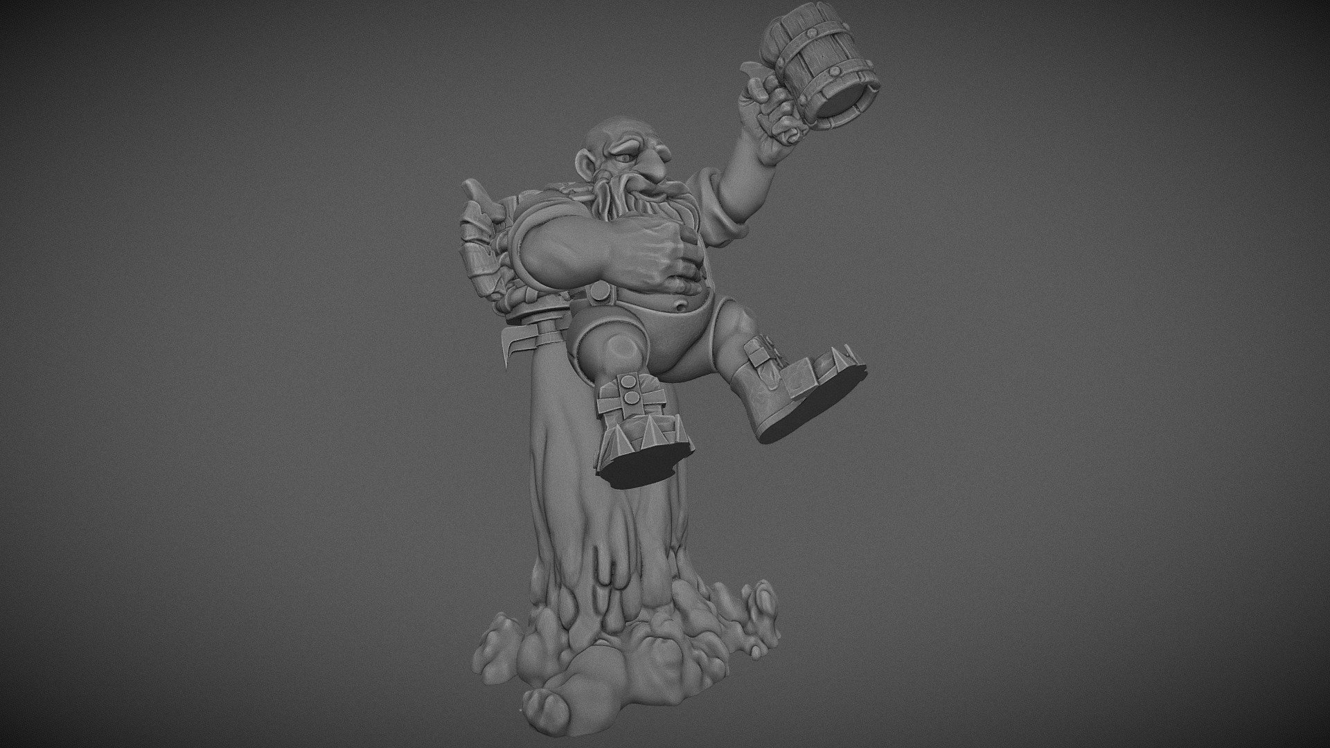 JetPack Beer Dwarf - Miniature - 3D model by Rodrigo Aldana (@frogx4 ...