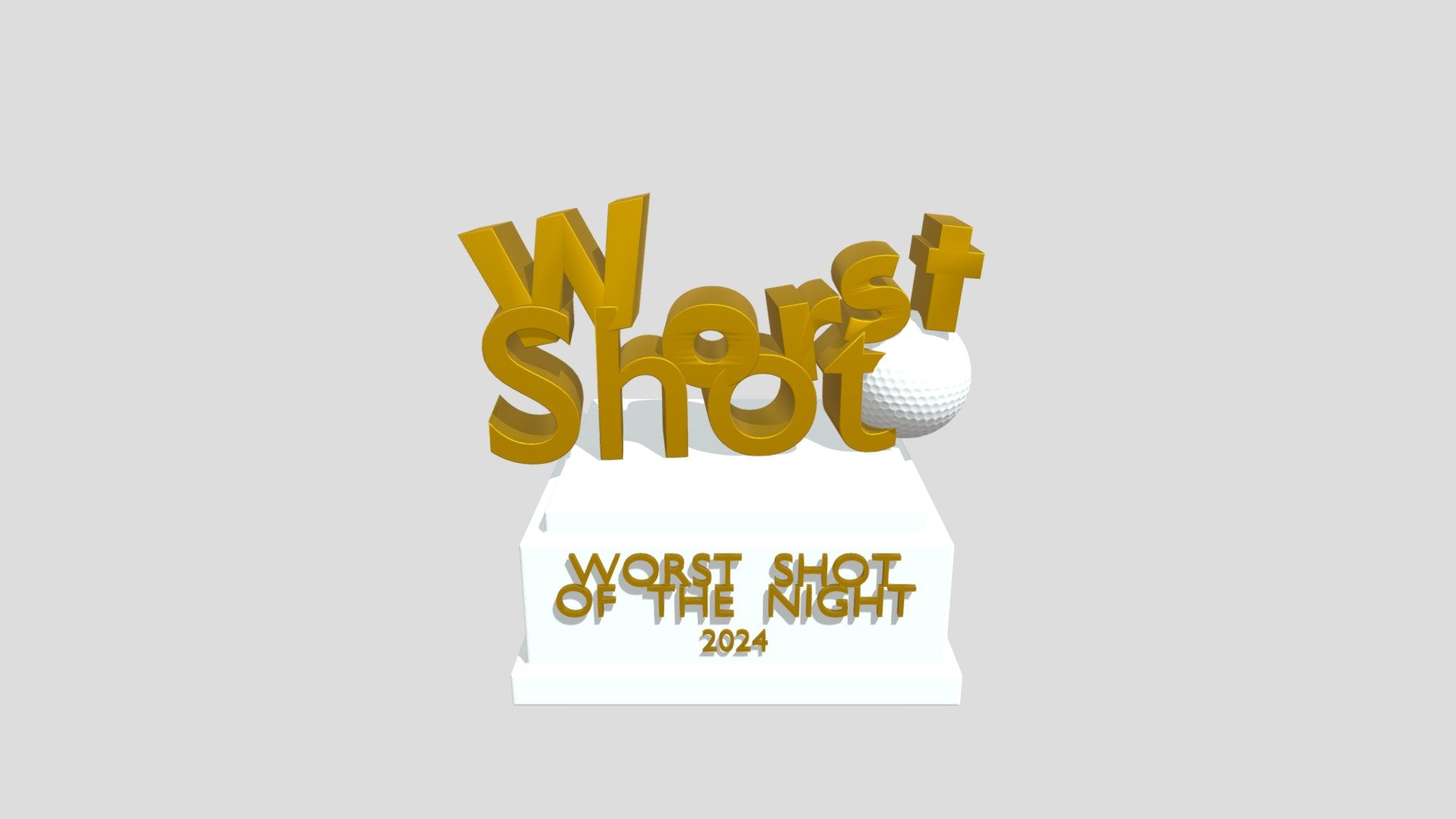 Worst Shot Text - Download Free 3D model by jeremiahjordantaylor ...