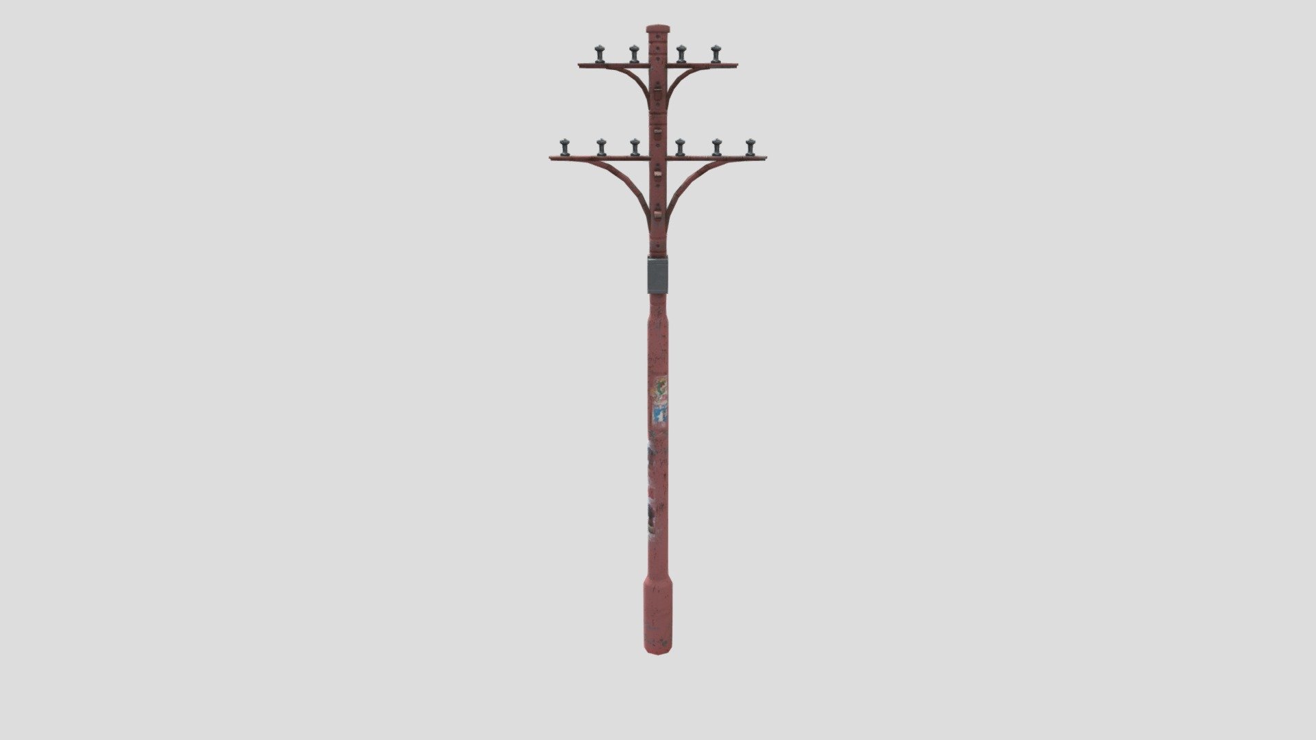 Poste - Download Free 3D model by Luis Conca (@LuisConca) [af7af59 ...