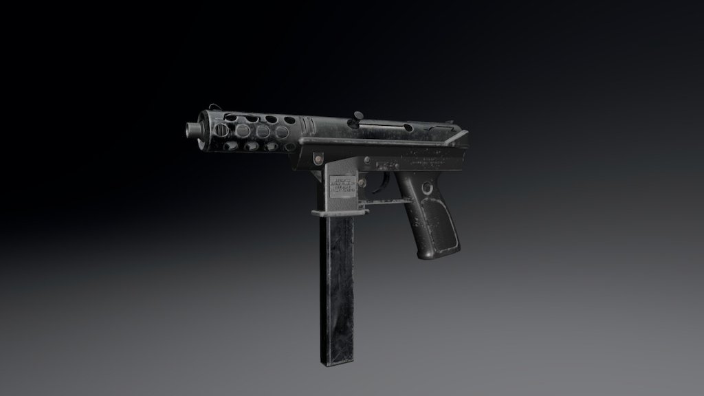 Tec-9 Semi-Automatic Pistol - 3D model by kreyg [af7b340] - Sketchfab