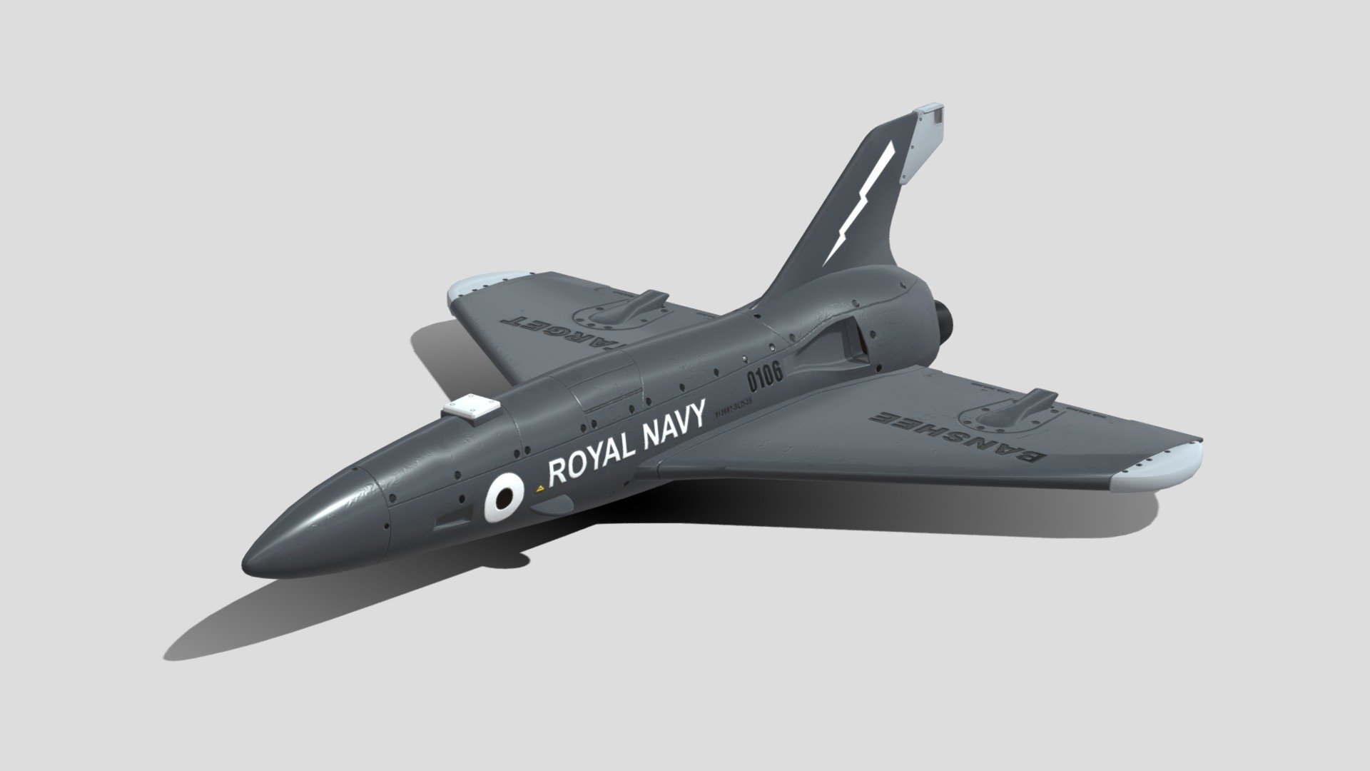 QinetiQ Banshee Flight Military Drone - Download Free 3D model by ...