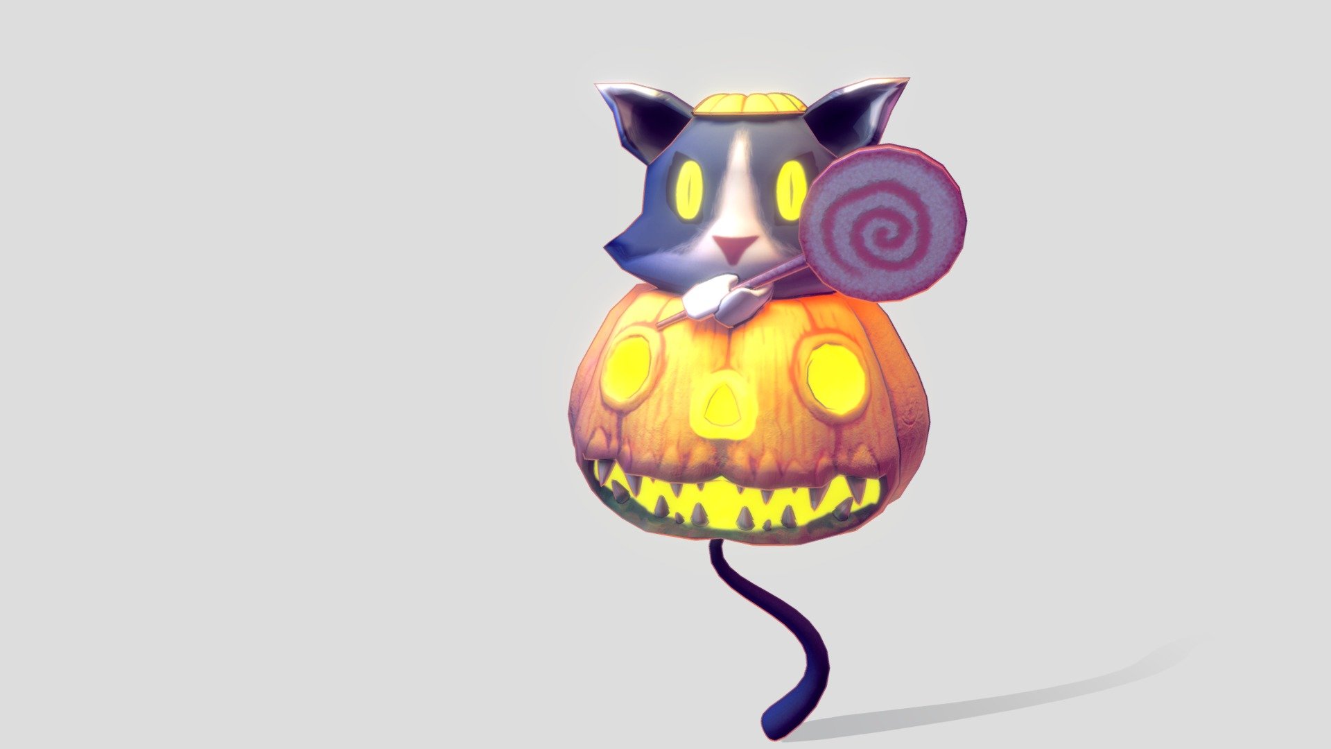 PumkinCat - 3D model by 9sirahallow [af7cd2d] - Sketchfab