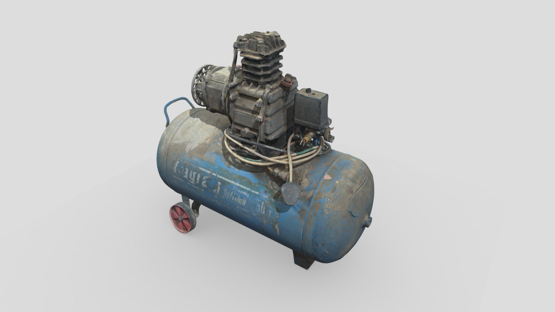 Blue Air Compressor - Buy Royalty Free 3D model by MeshSmash [af7d122 ...