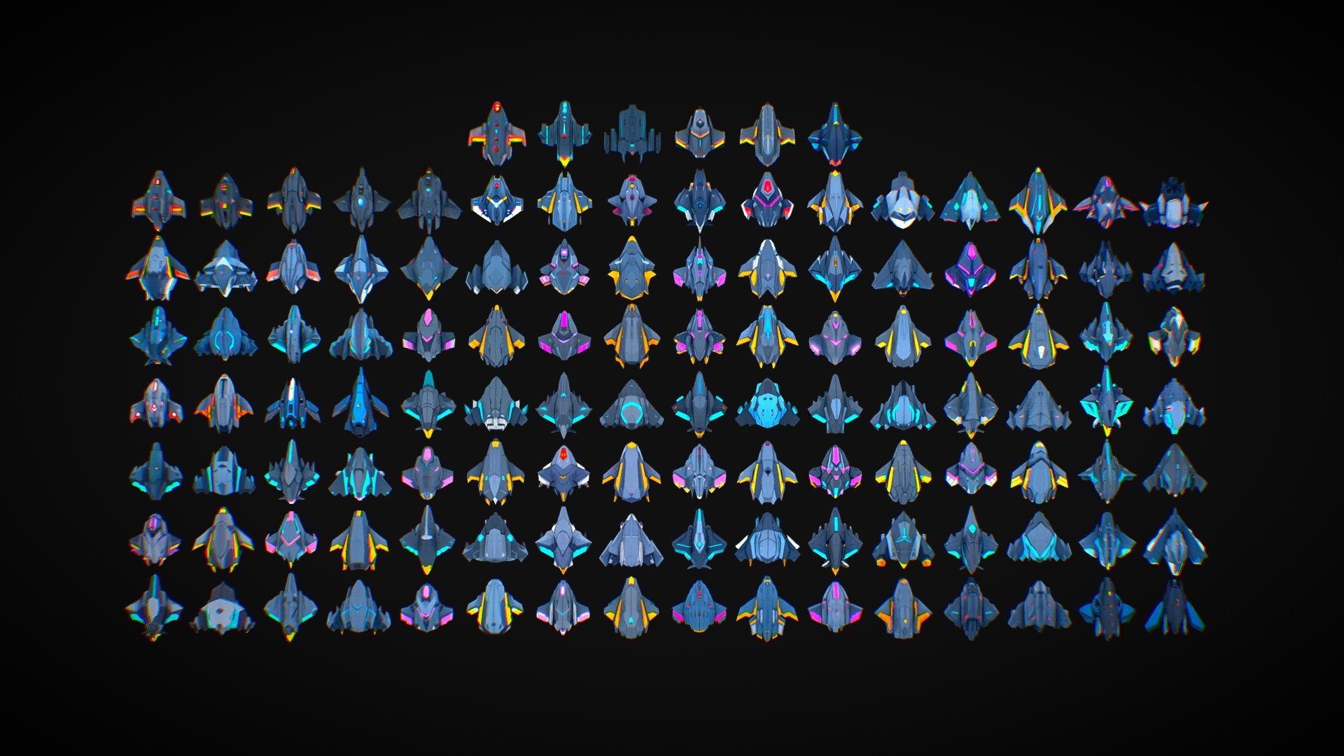 118 SpaceShips Set - Buy Royalty Free 3D model by jasoncroukamp ...