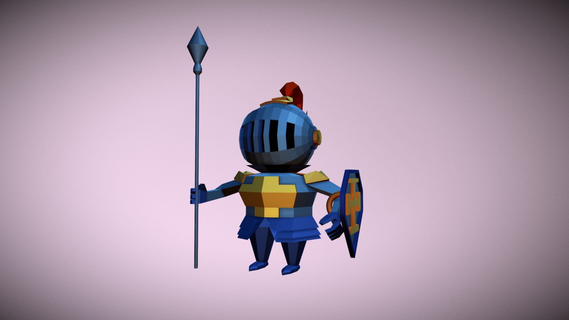 Lowpoly Knight - 3D model by Jim Alves (@jimalvess) [af7de9a] - Sketchfab