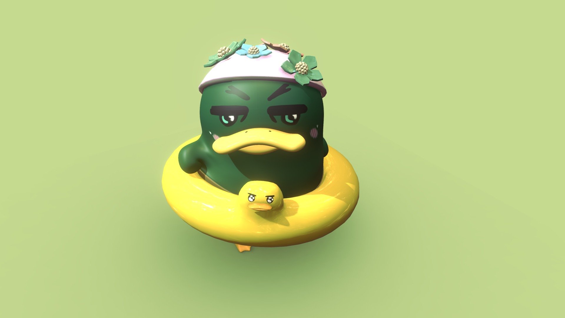 Duckoo_with_Beak - 3D model by Yorn [af7eb7d] - Sketchfab
