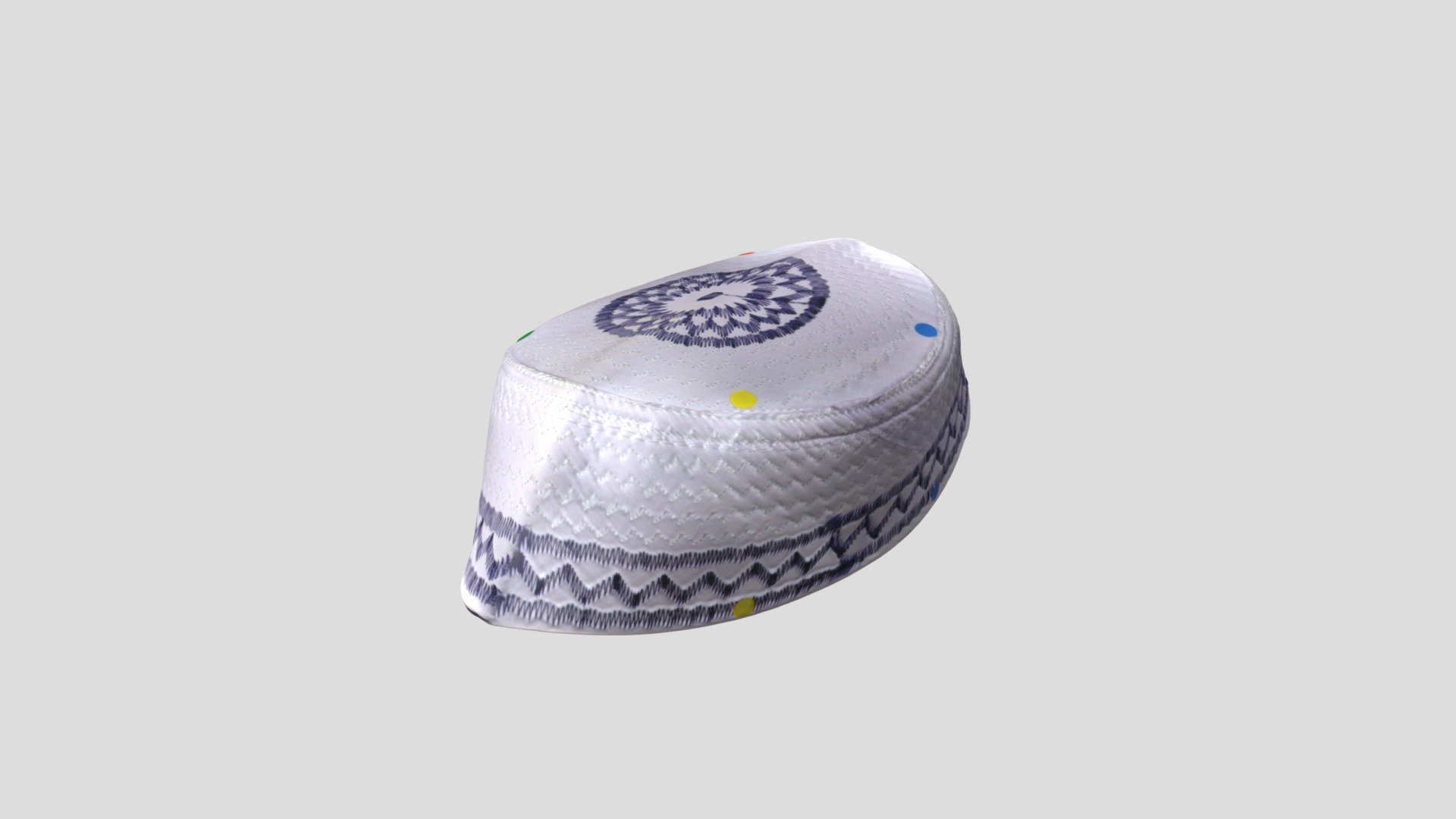 Embroidered Cap - 3D model by Aberdeen City Libraries ...