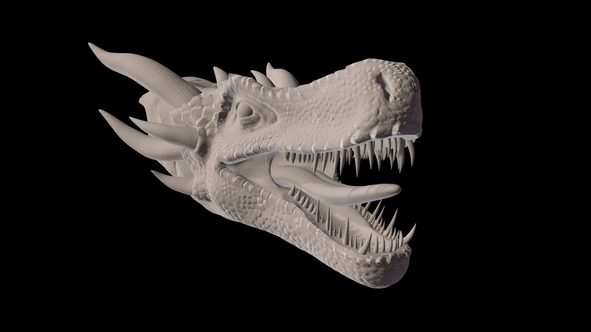 Dragon Head | 3D study - 3D model by Raphael Cosenza (@raphaelcosenza ...