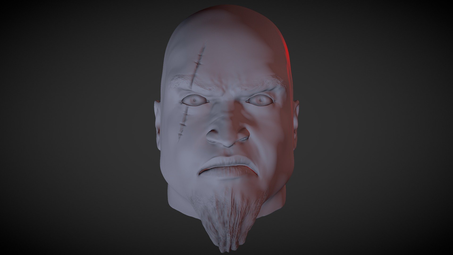 Sculpt January 2018 - 24 Anger - Kratos - 3D model by Amanpreet Bajwa ...