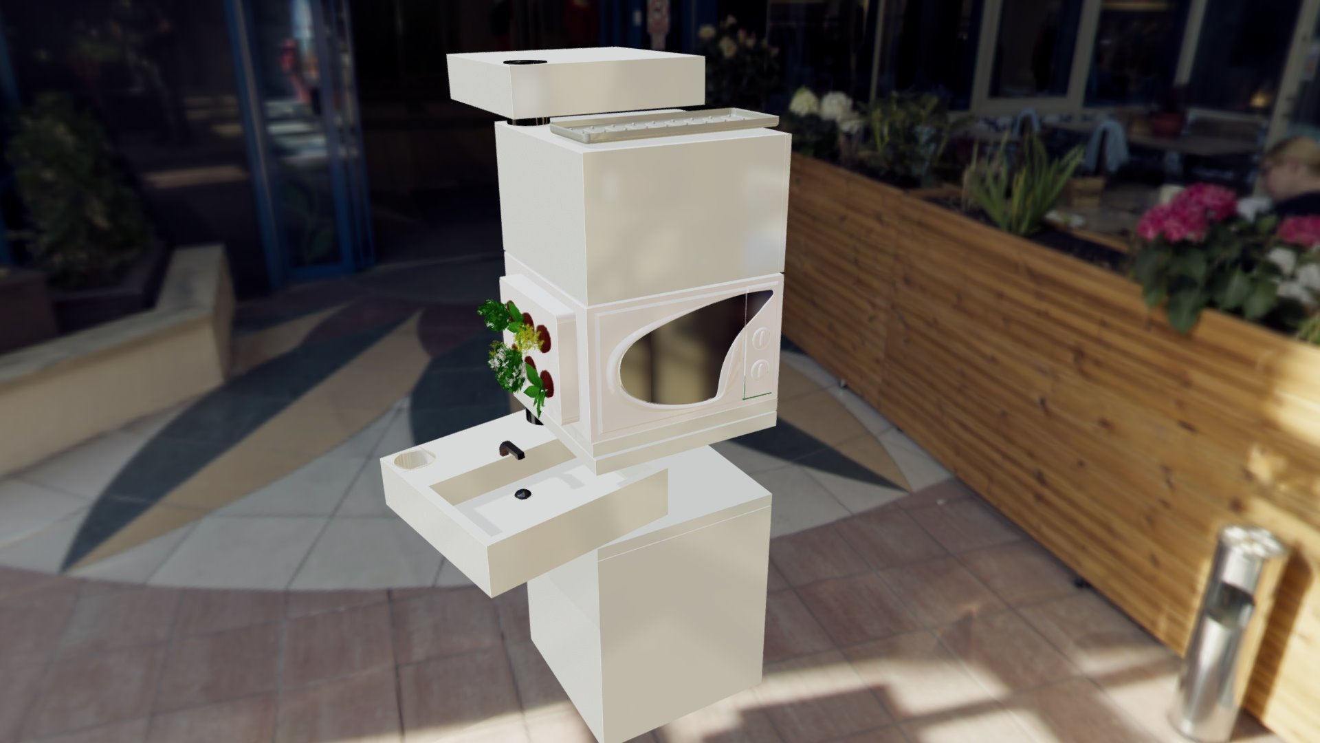 kitchen block - 3D model by dharmendraramma [af879c7] - Sketchfab
