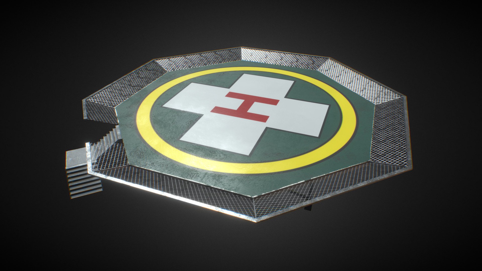 Helipad - 3D model by cankut (@cankutt) [af8d346] - Sketchfab