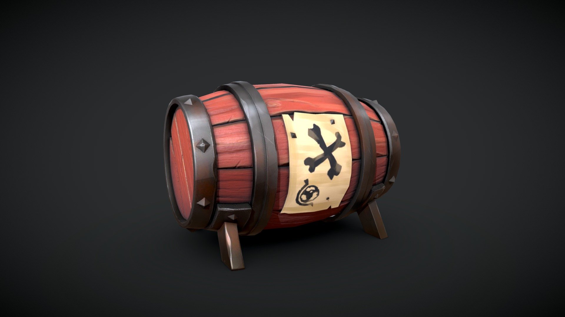 Explosive barrel - 3D model by BrendanStakenburg [af8d412] - Sketchfab