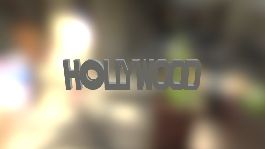 Hollywood Sign - 3D model by alyssaar08 [af8dc18] - Sketchfab