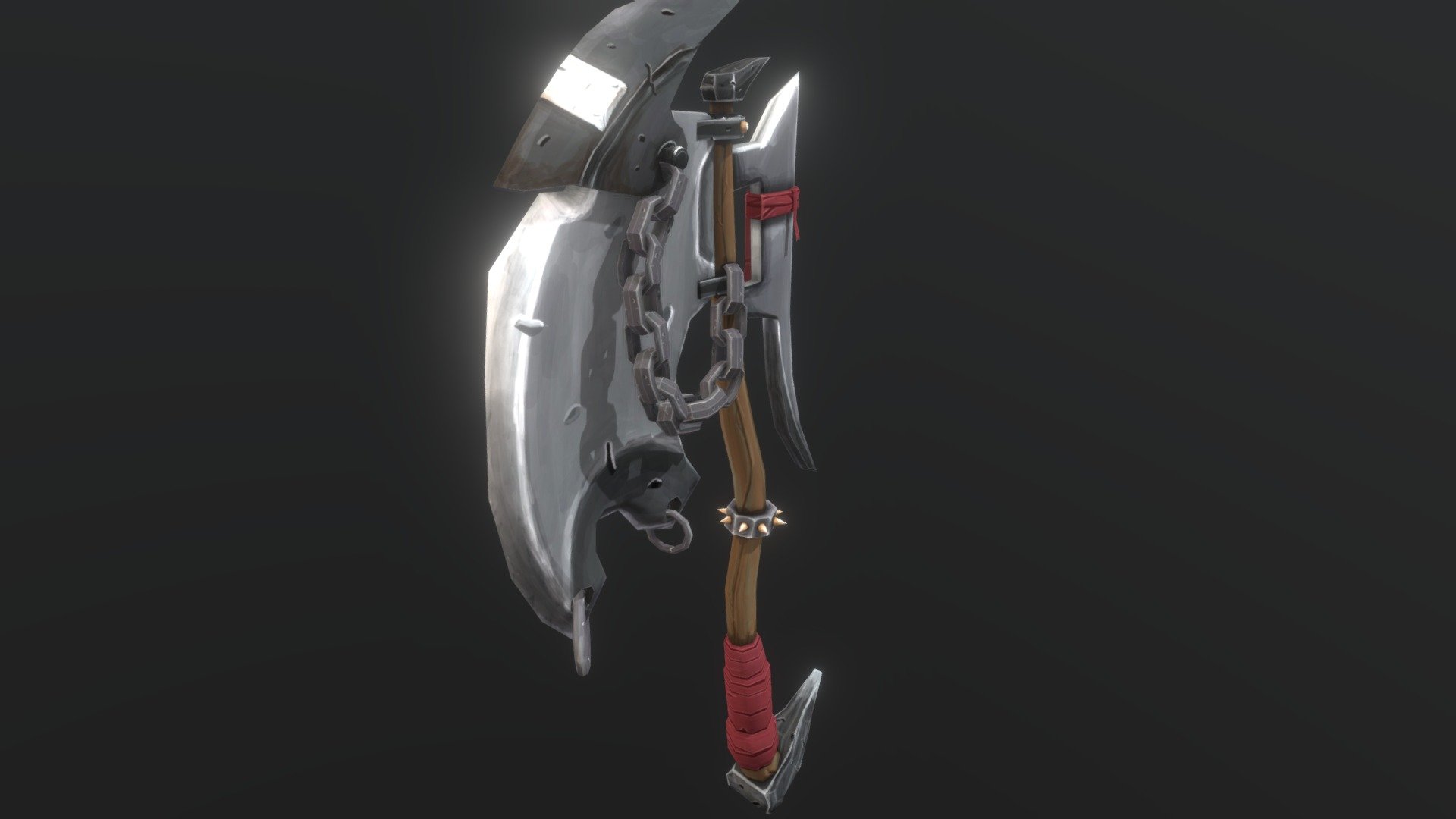"Scrapper's Axe" - Wow Inspired Weapon - Download Free 3D model by ...