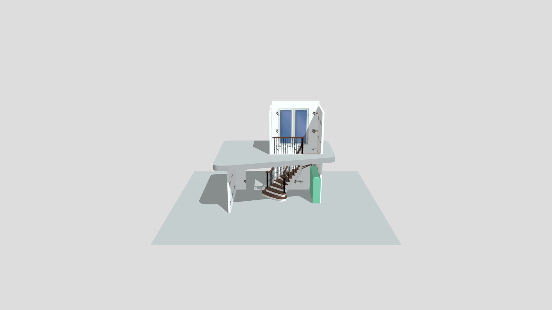 Naz - proposed solution - Download Free 3D model by Vonka Stairs Ltd ...