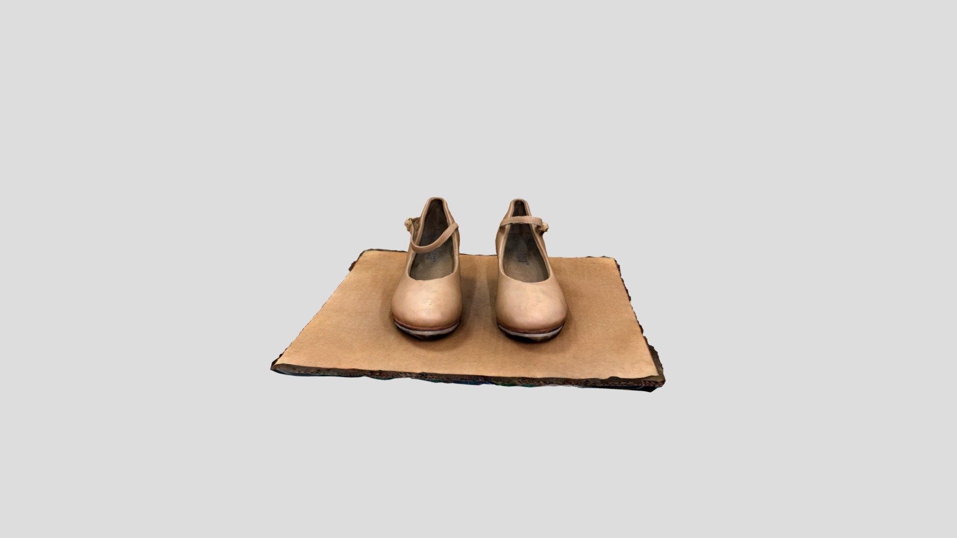 Tan Leather Heeled Tap Shoes - Download Free 3D model by kenziejames ...