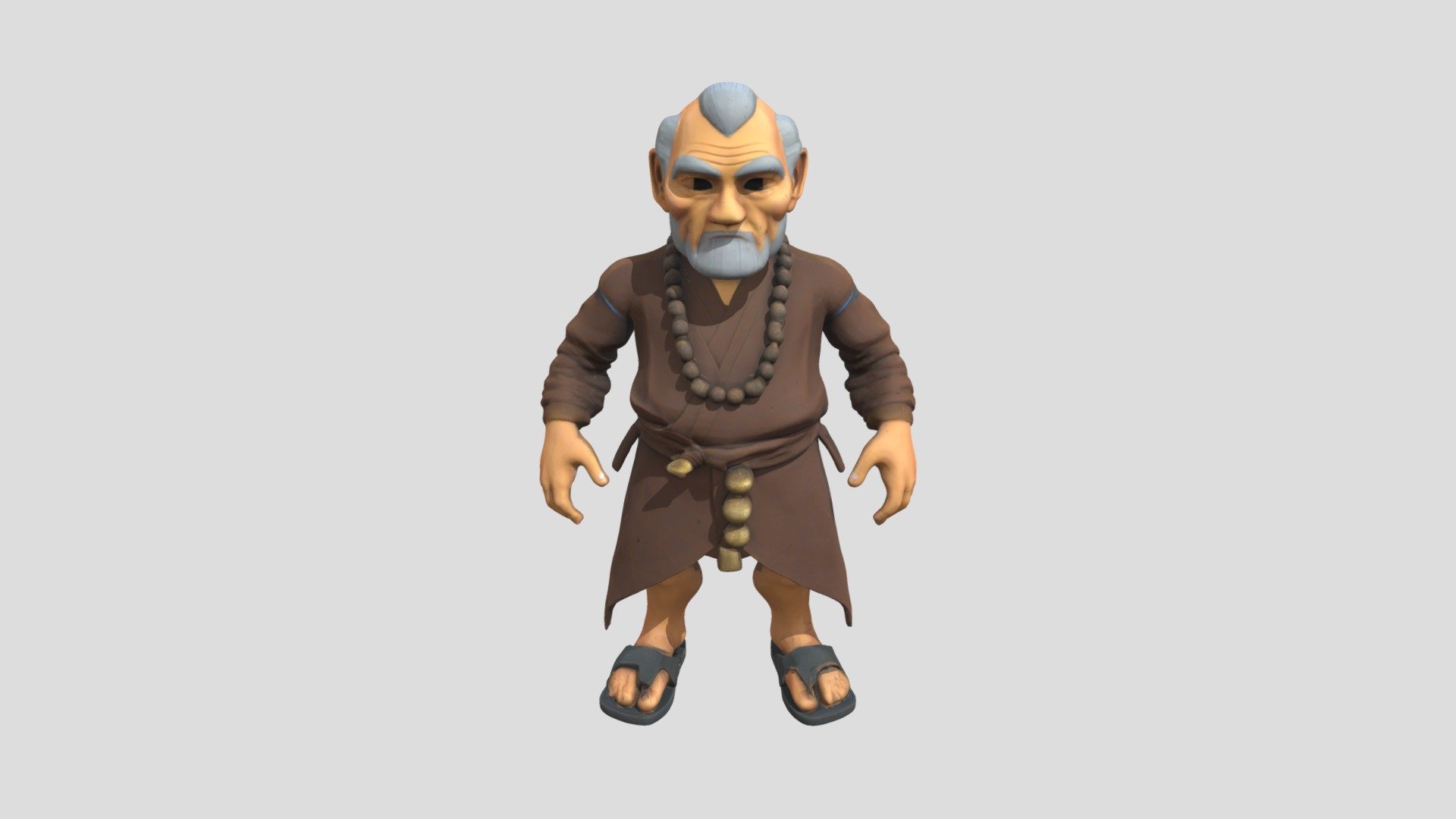 Monk character - 3D model by babai9191 [af8f5f0] - Sketchfab