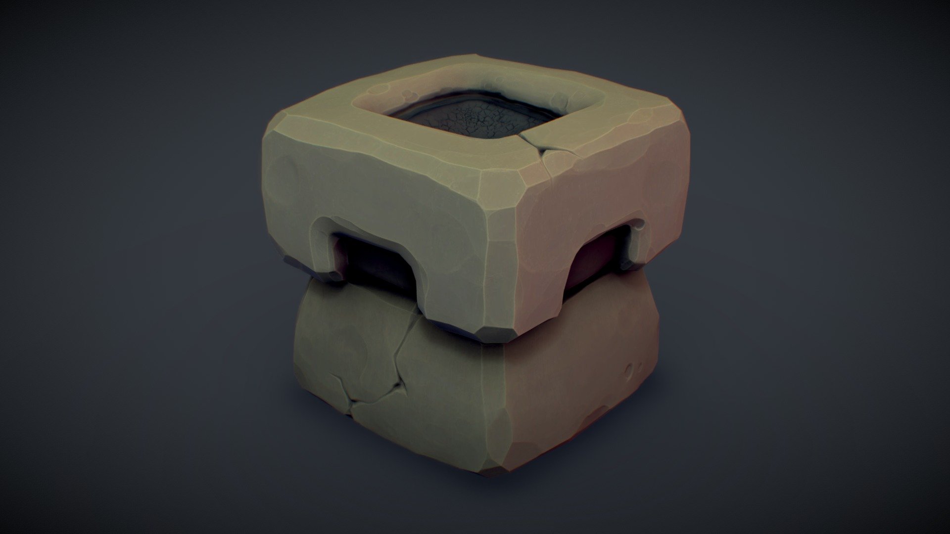 Cube World Stone Torch - PBR Series - Buy Royalty Free 3D model by ...