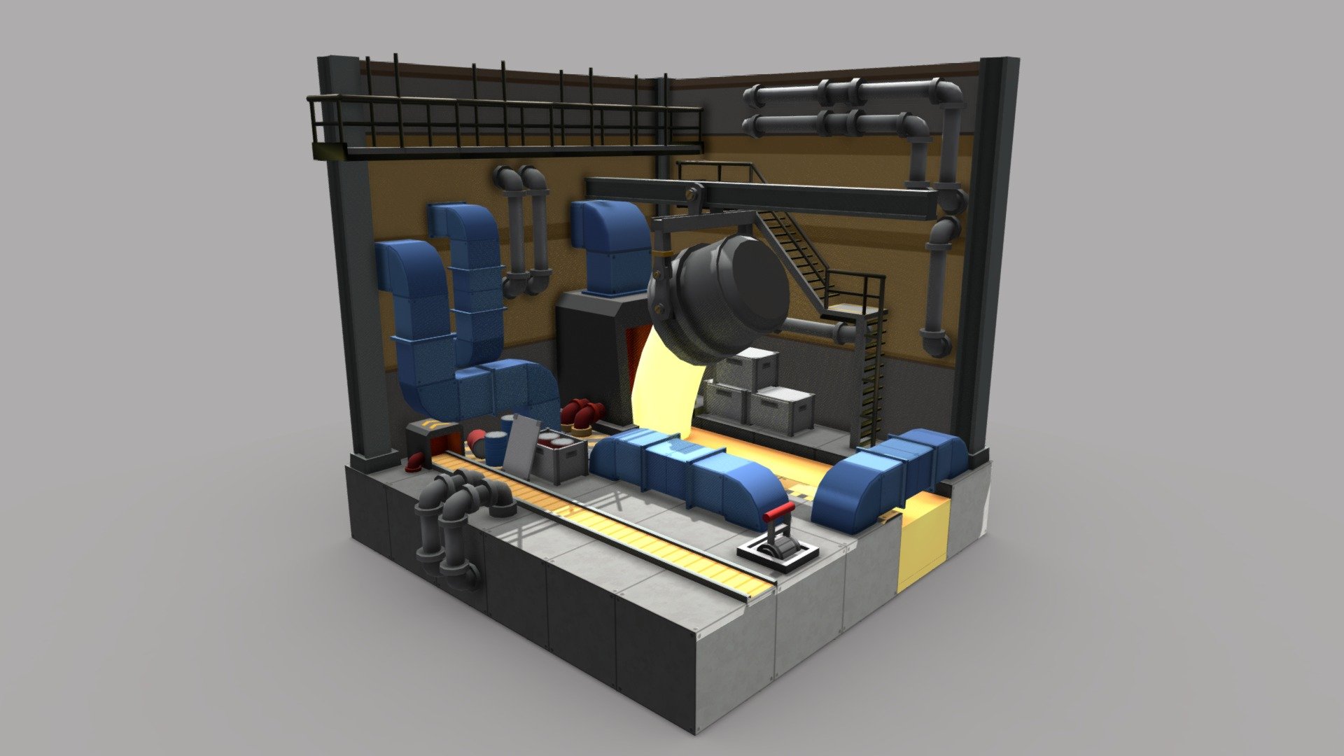 Furnace - 3D model by hahapga [af90a6c] - Sketchfab