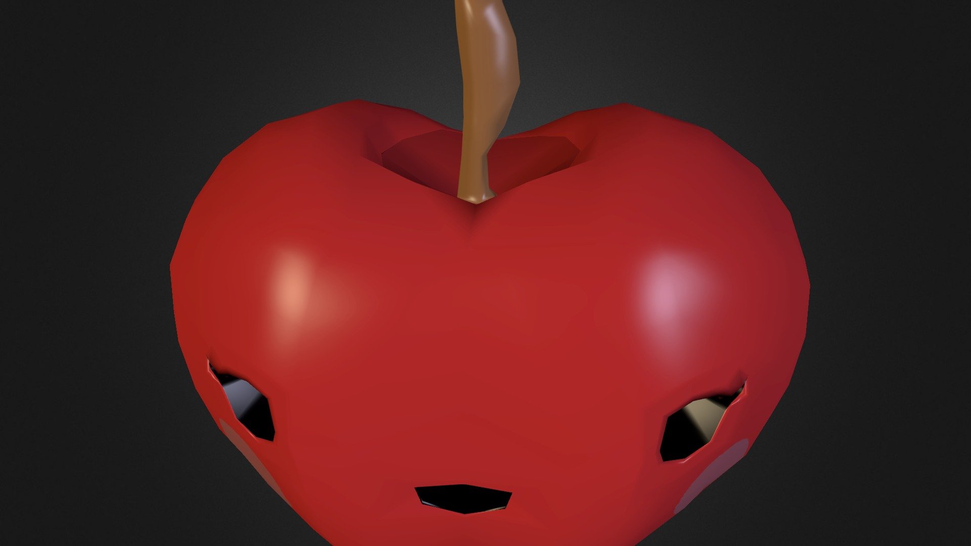 Cartoon Apple - 3D model by crb [af927df] - Sketchfab