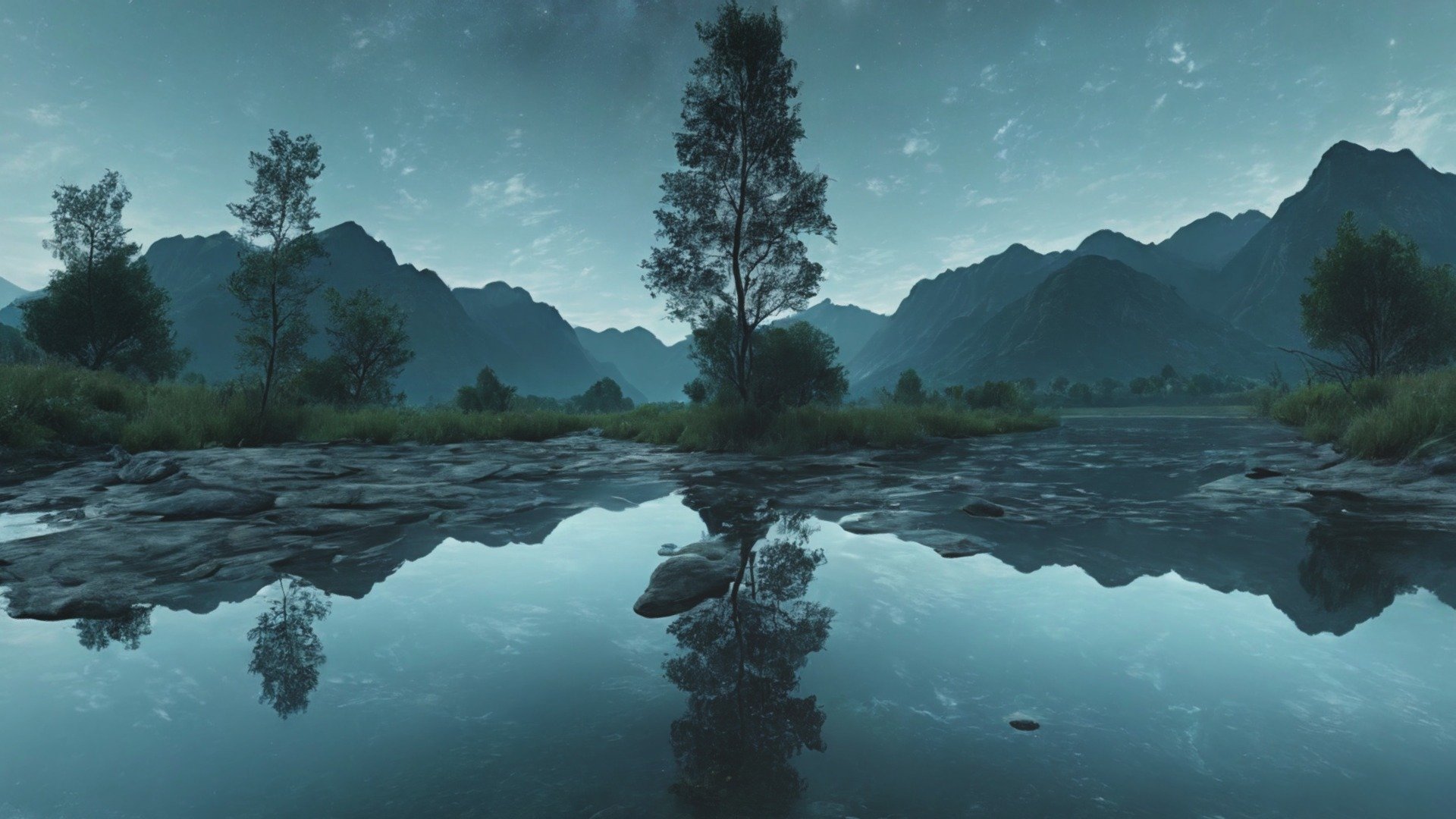 HDRI Night Time Skybox Landscape Panorama M - Buy Royalty Free 3D model ...