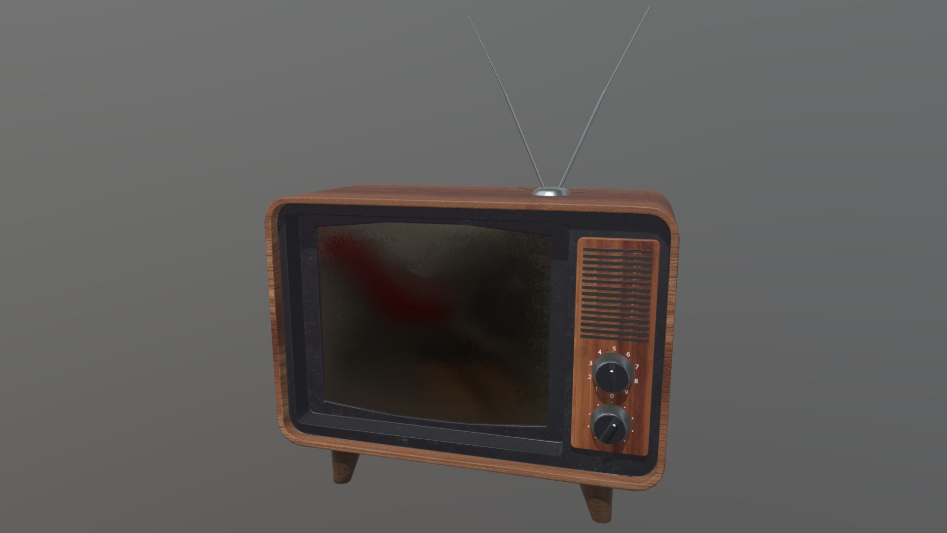 TV Retro Low Poly - 3D model by Coline_Fasquelle [af93435] - Sketchfab