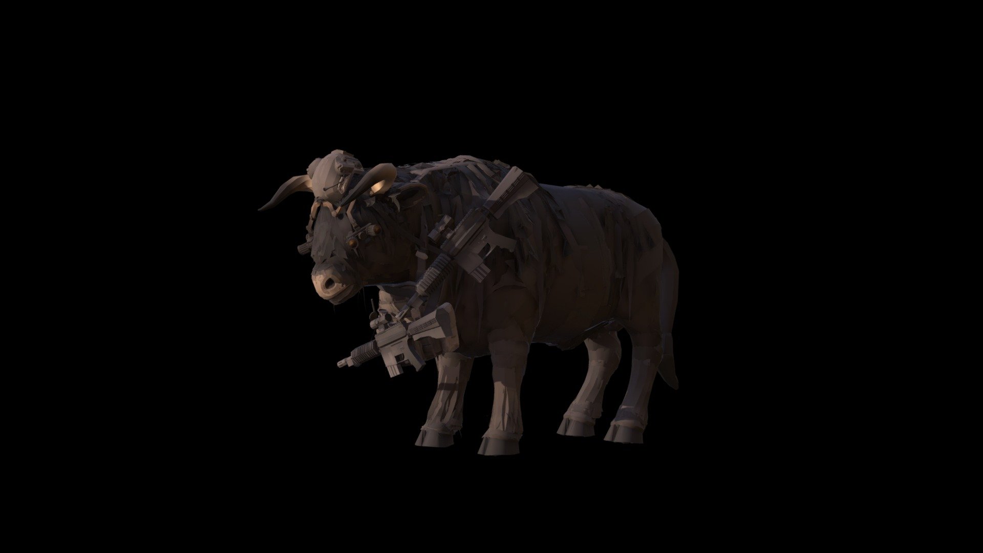 bull from the armed structures - 3D model by a111ur [af95c60] - Sketchfab